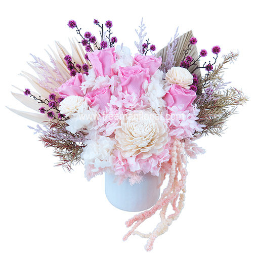 Preserved Jar in Pink (PFA04) – Freeman Florist ~ The Best Floral ...